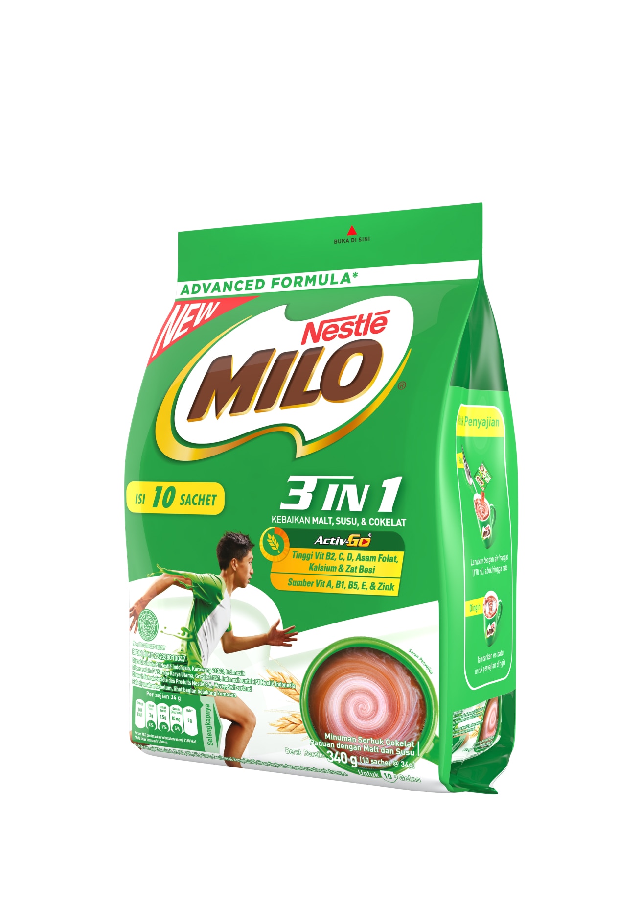 Produk Milo 3in1 Polybag 10x35g | MILO Indonesia