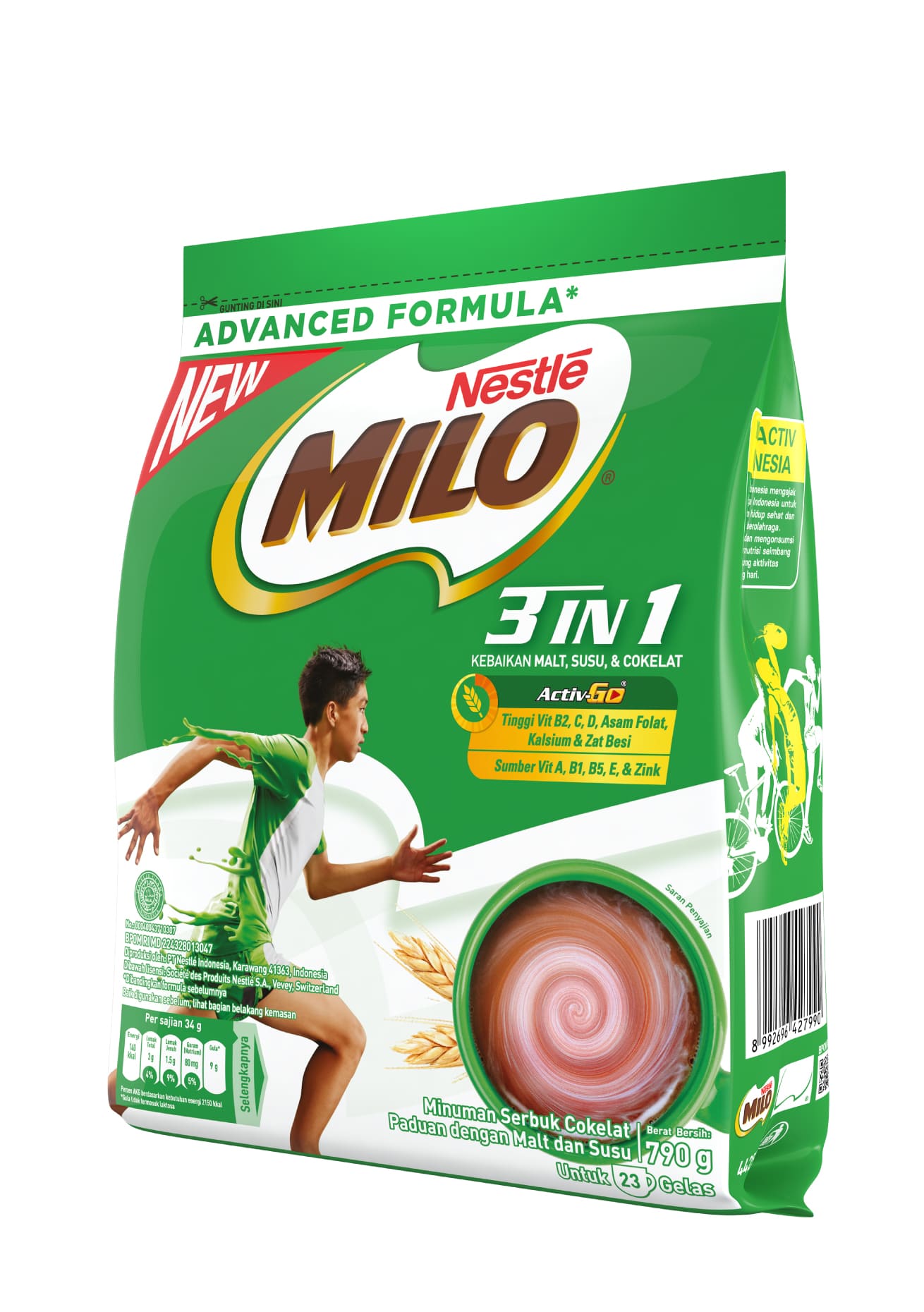 Produk Milo 3in1 Pouch 790g | MILO Indonesia