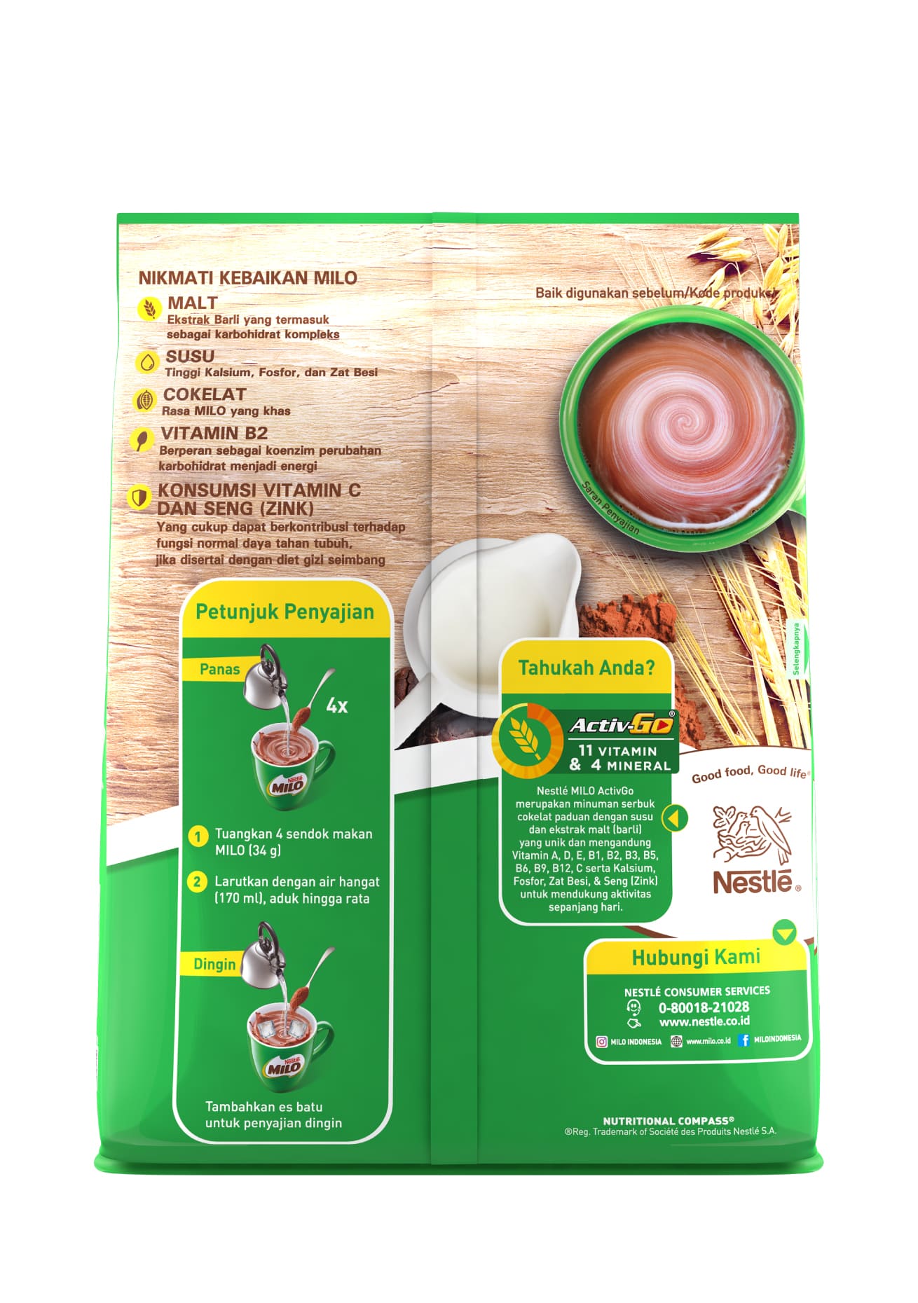 Produk Milo 3in1 Pouch 790g | MILO Indonesia