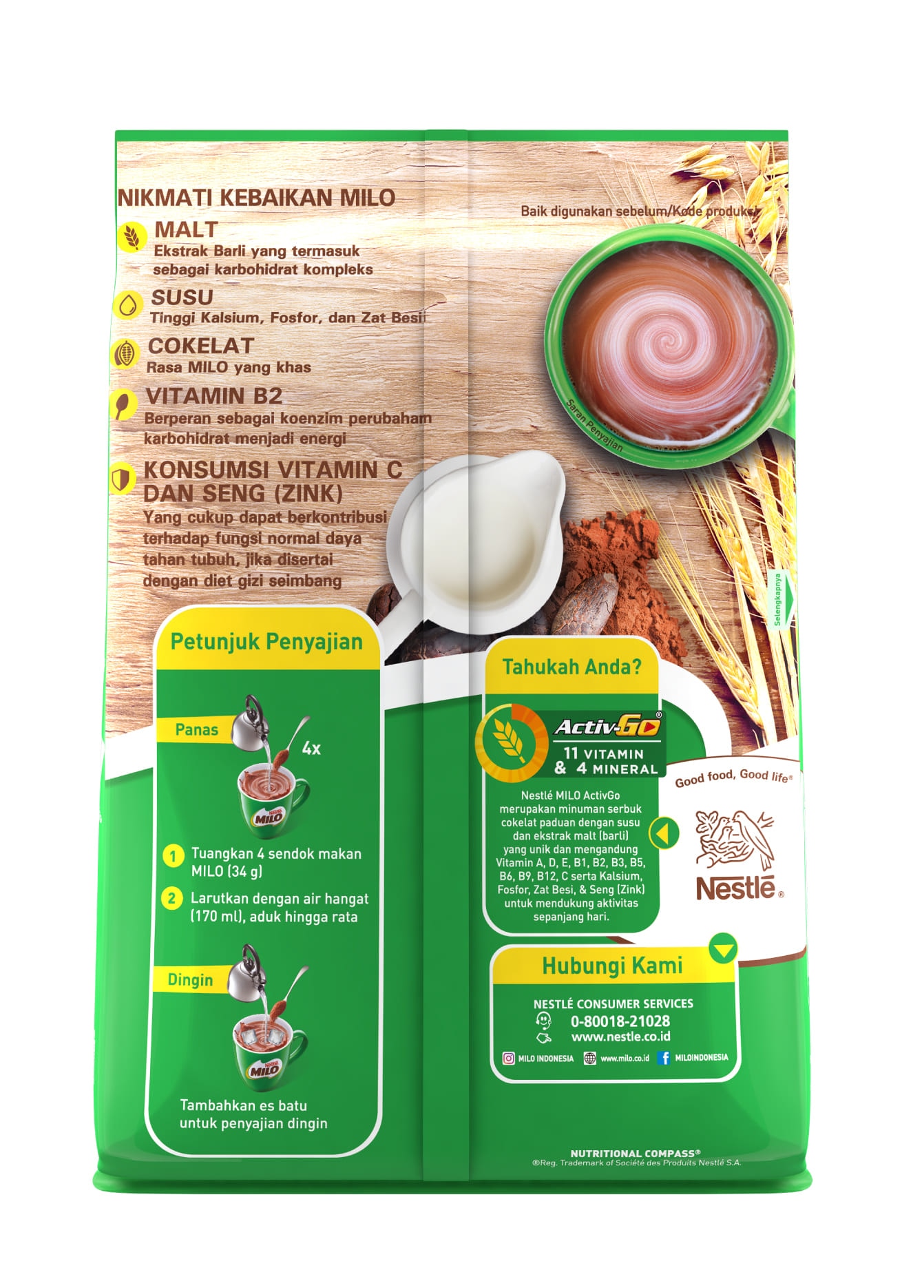 Produk Milo 3 in 1 Pouch 1kg | MILO Indonesia
