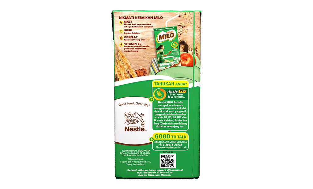 Produk Milo Kotak UHT 4x180ml | MILO Indonesia