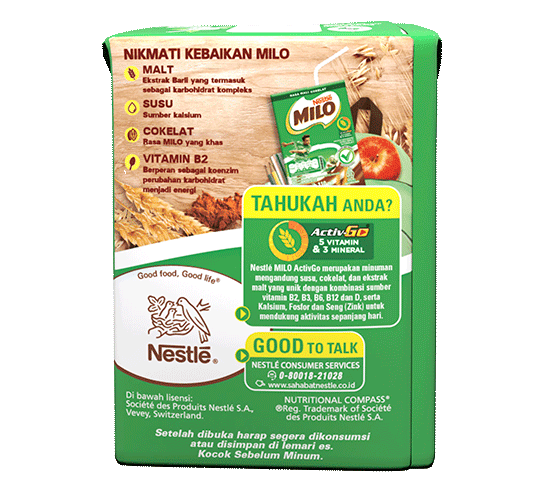 Produk Milo Kotak UHT 36x110ml | MILO Indonesia