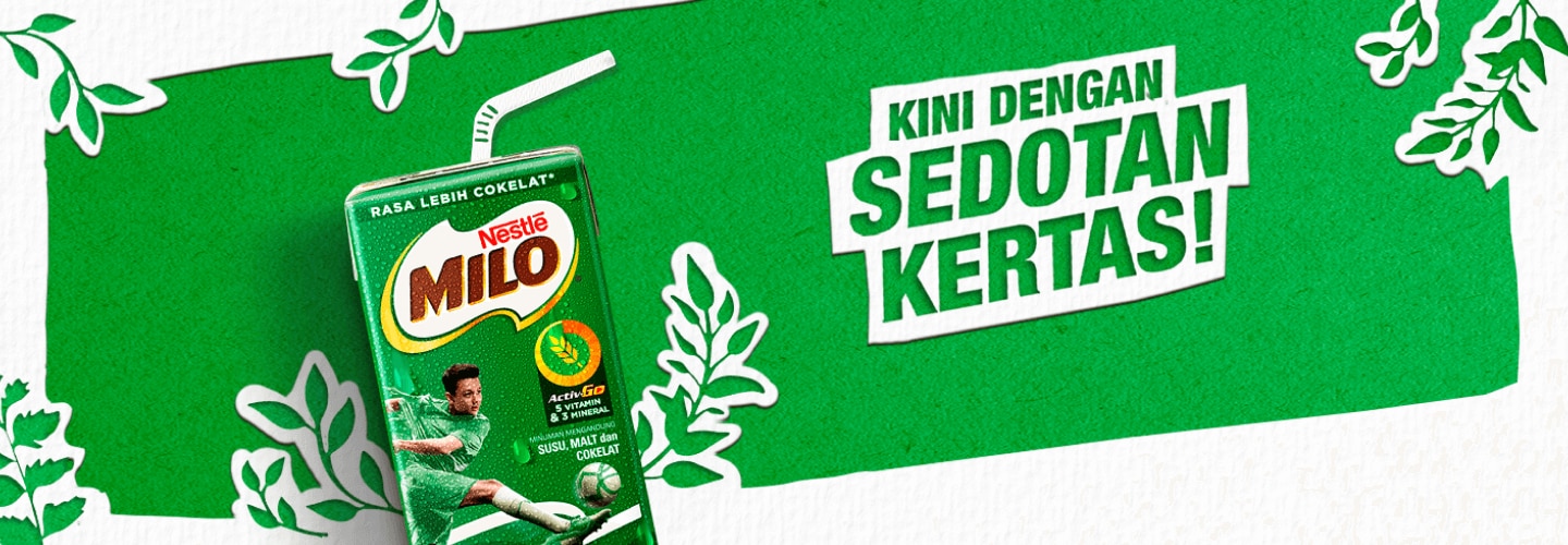 Milo Kini Dengan Paperstraw | MILO Indonesia