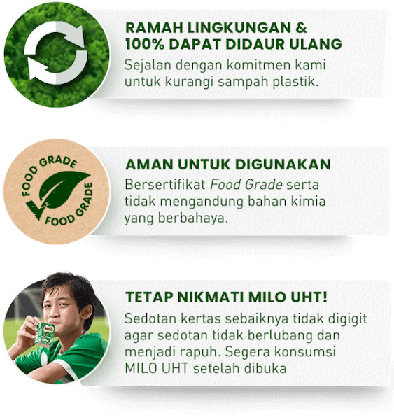 Milo Kini Dengan Paperstraw | MILO Indonesia